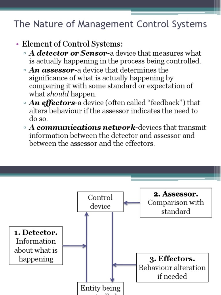 SPM CH 01 - The Nature of Management Control System | PDF | Goal ...