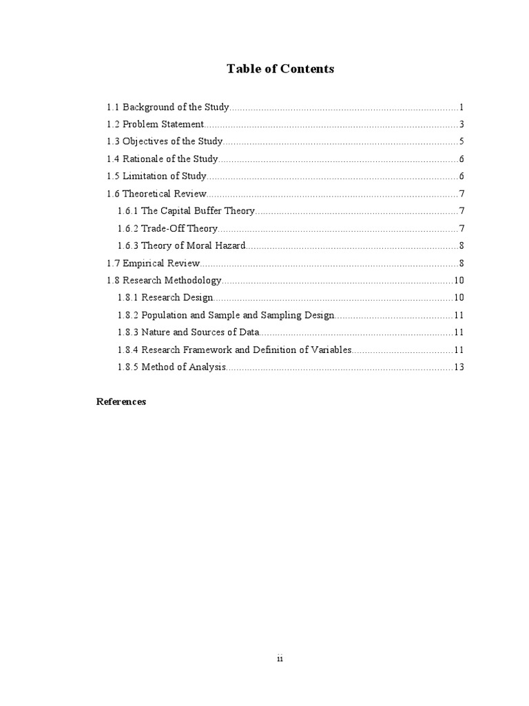 Proposal | PDF | Banks | Coefficient Of Variation