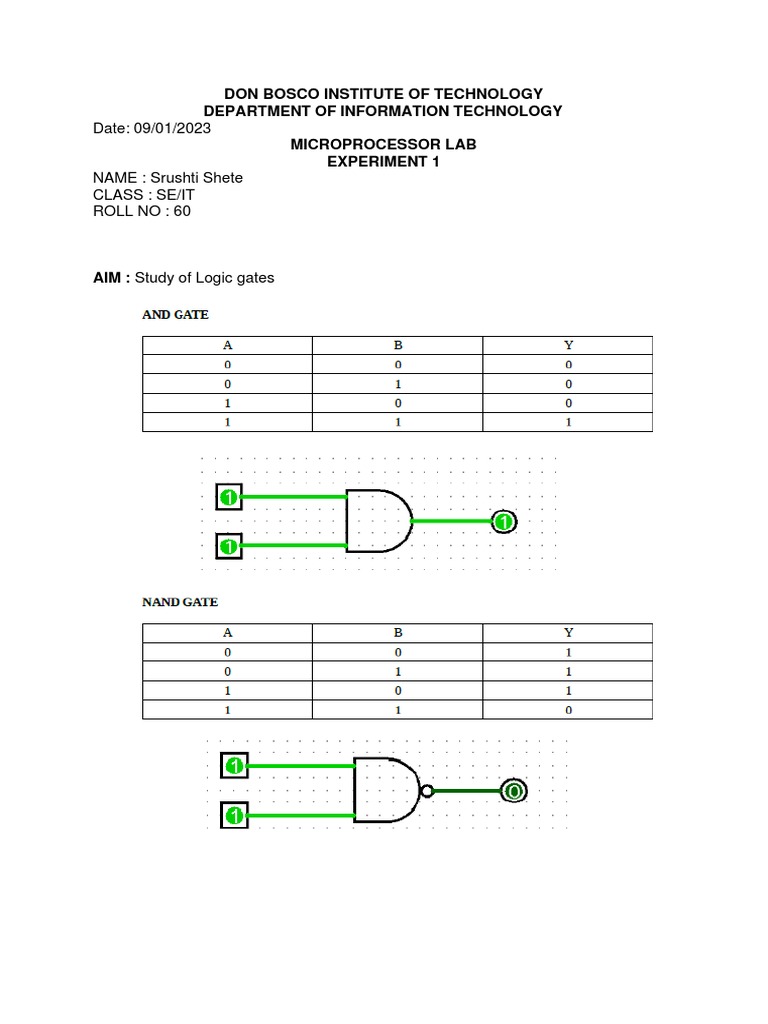 Date: 09/01/2023: Don Bosco Institute of Technology Department of Information Technology ...