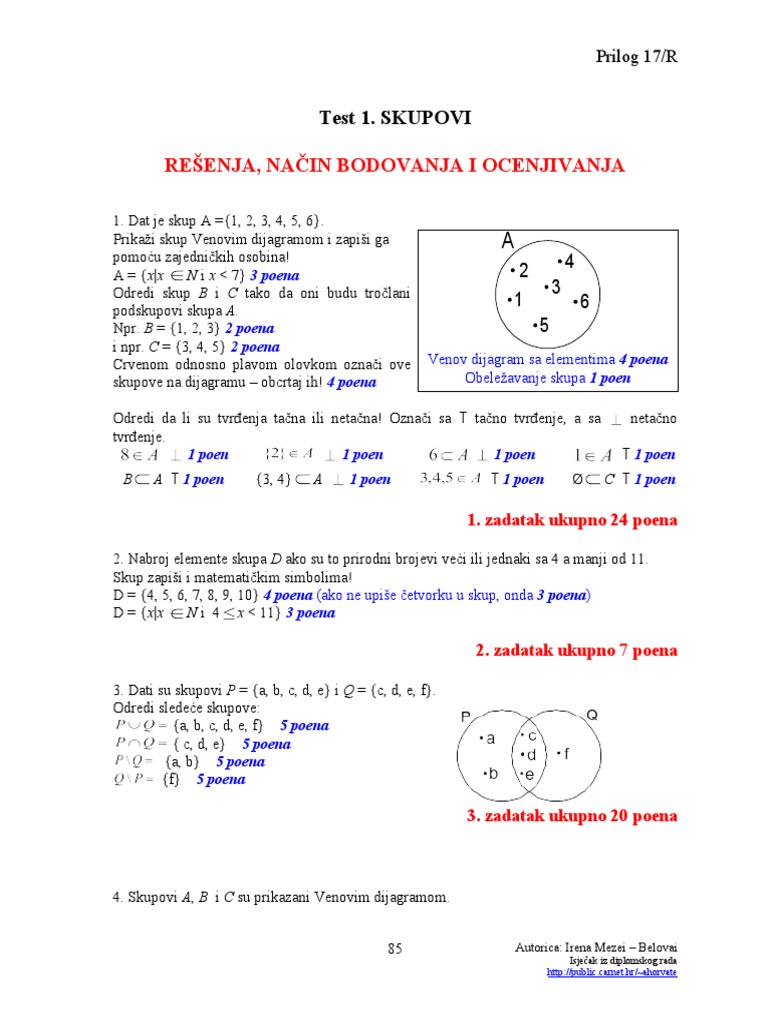 33-Kontrolni ResenjaBodovanje | PDF