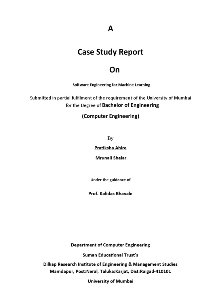 Case Study | Download Free PDF | Machine Learning | Artificial Intelligence Case Study | Download Free PDF | Machine Learning | Artificial Intelligence