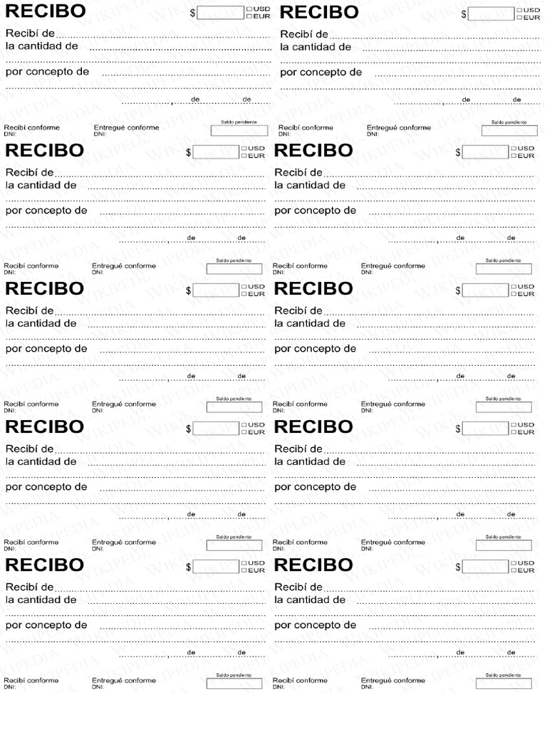 RECIBOS | PDF