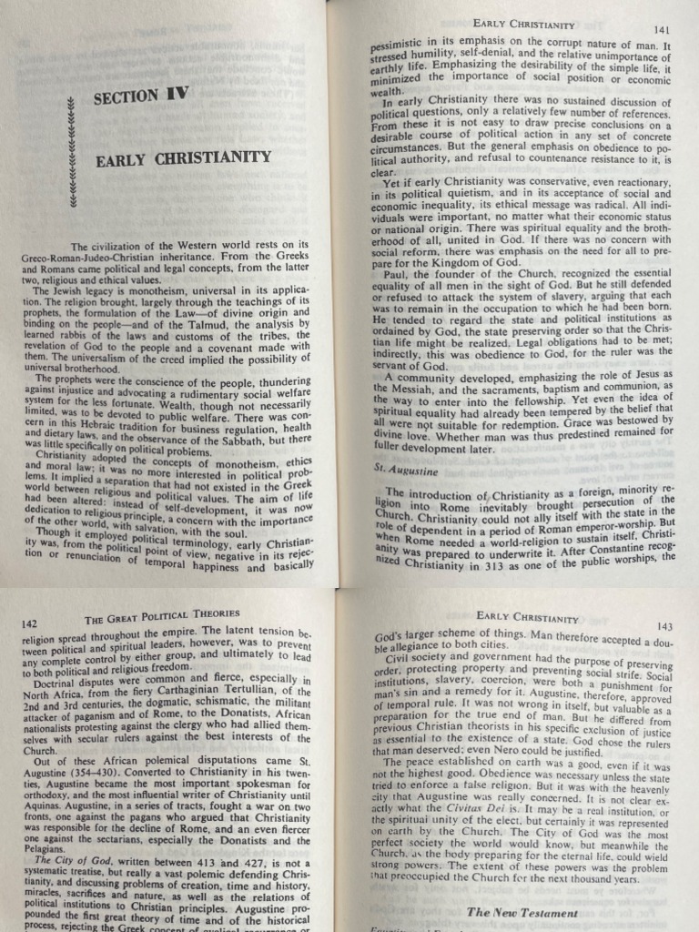 Part 4 & 5 Early Christianity, Medieval Life and Thought | PDF