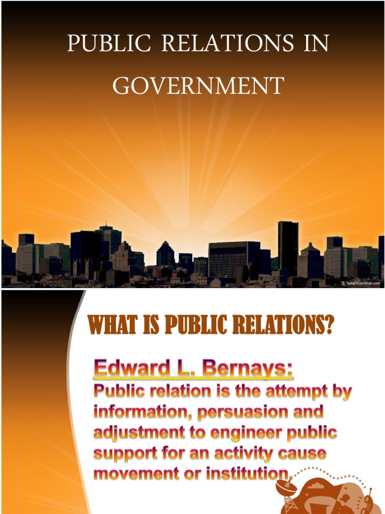 Government Public Relations Overview | PDF