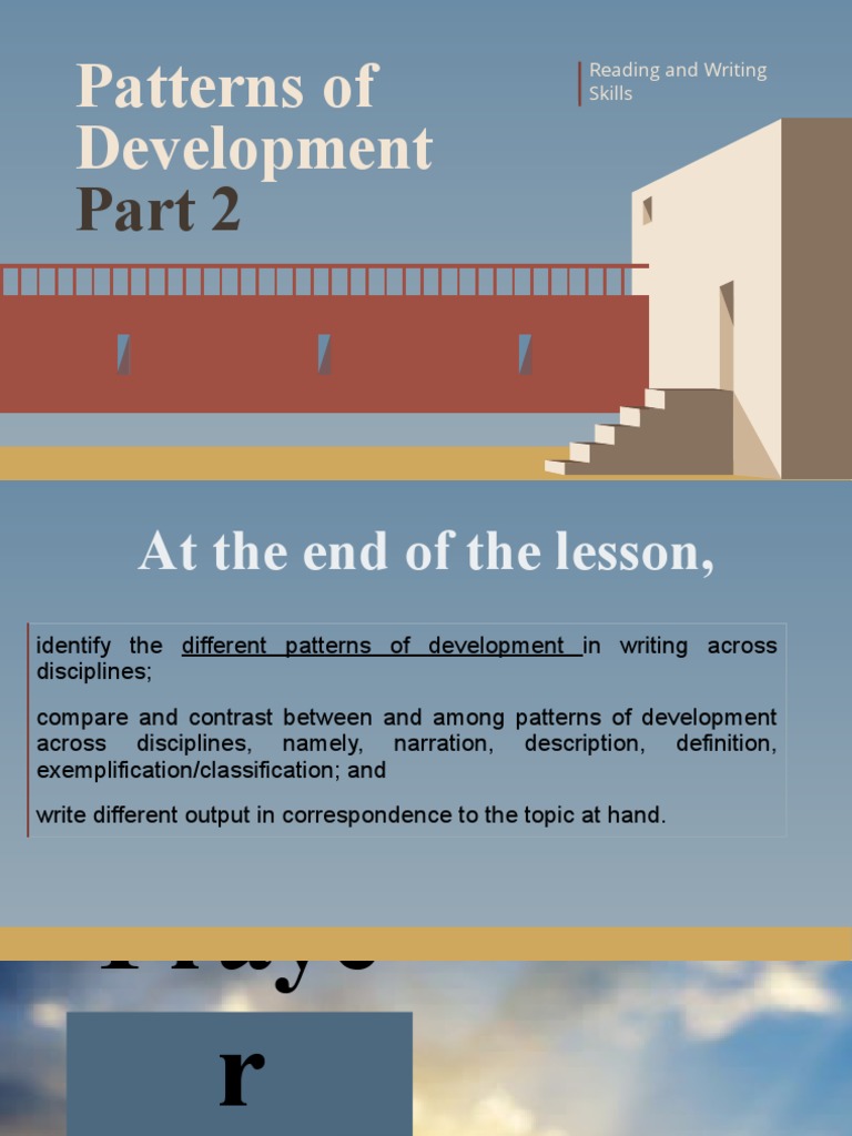 Patterns of Development: Reading and Writing Skills | PDF | Persuasion ...