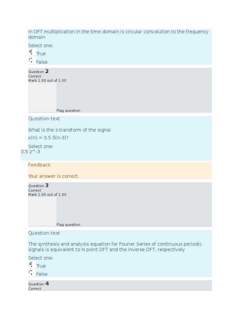 Mid Exam SIGNALS | PDF | Discrete Fourier Transform | Mathematical Objects