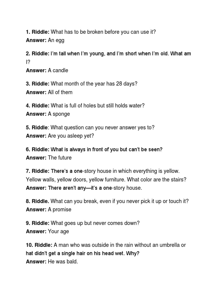 Riddle | PDF