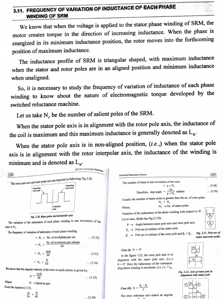 B Inductance Profile Pdf Electric Motor Electromagnetism
