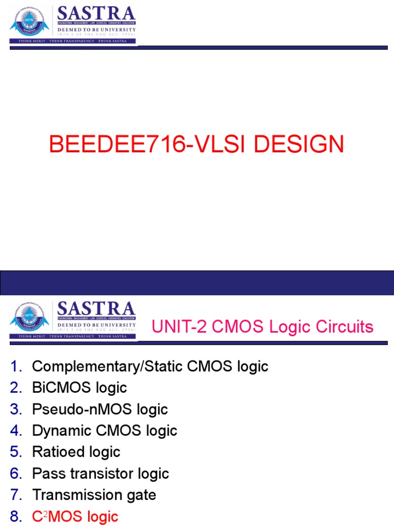 Unit-2 - Clocked CMOS Logic | PDF | Logic Gate | Integrated Circuit