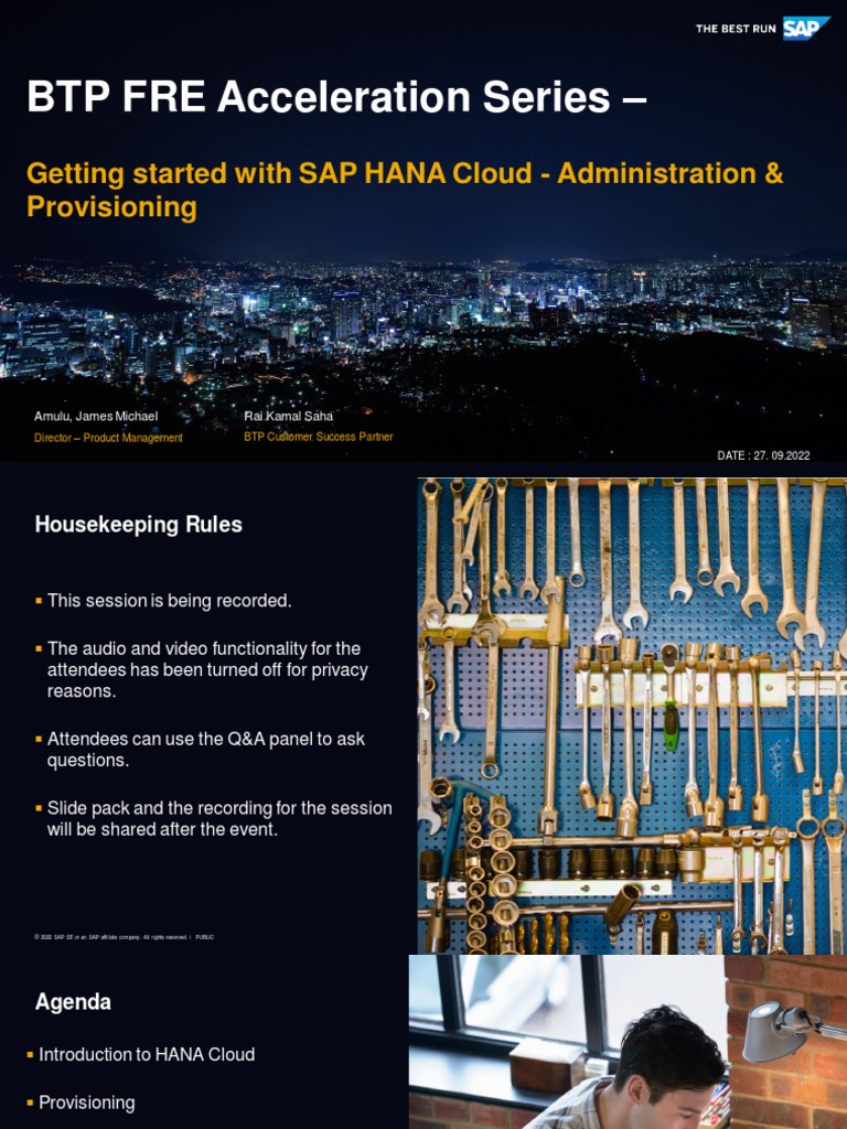 BTP FRE Acceleration Series - SAP - HANA - Cloud - Overview | PDF | Cloud Computing | Databases
