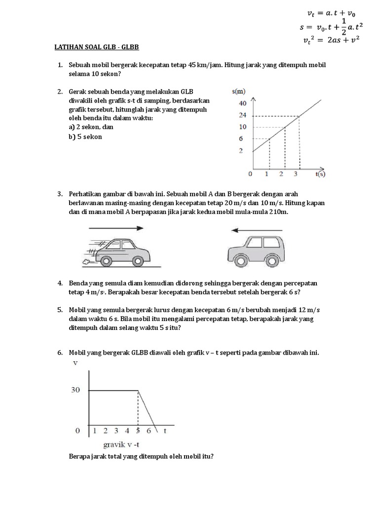 Latihan Soal Glb Glbb Pdf