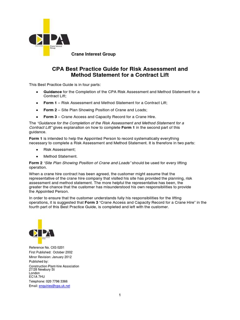 Crane Risk Assessment | Download Free PDF | Crane (Machine)