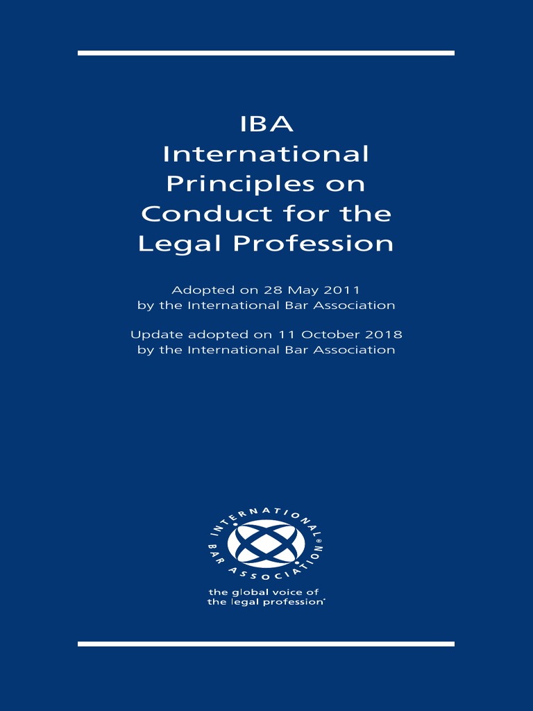 IBA International Principles On Conduct For The Legal Profession | PDF ...