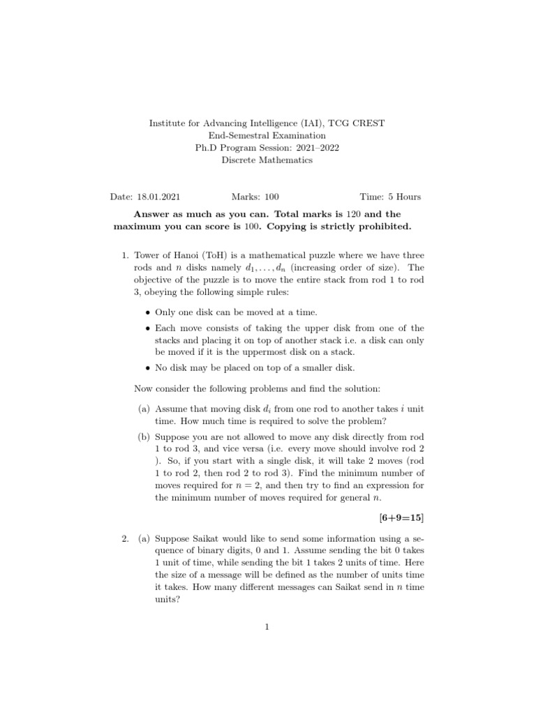 Question 1 | PDF | Vertex (Graph Theory) | Theoretical Computer Science