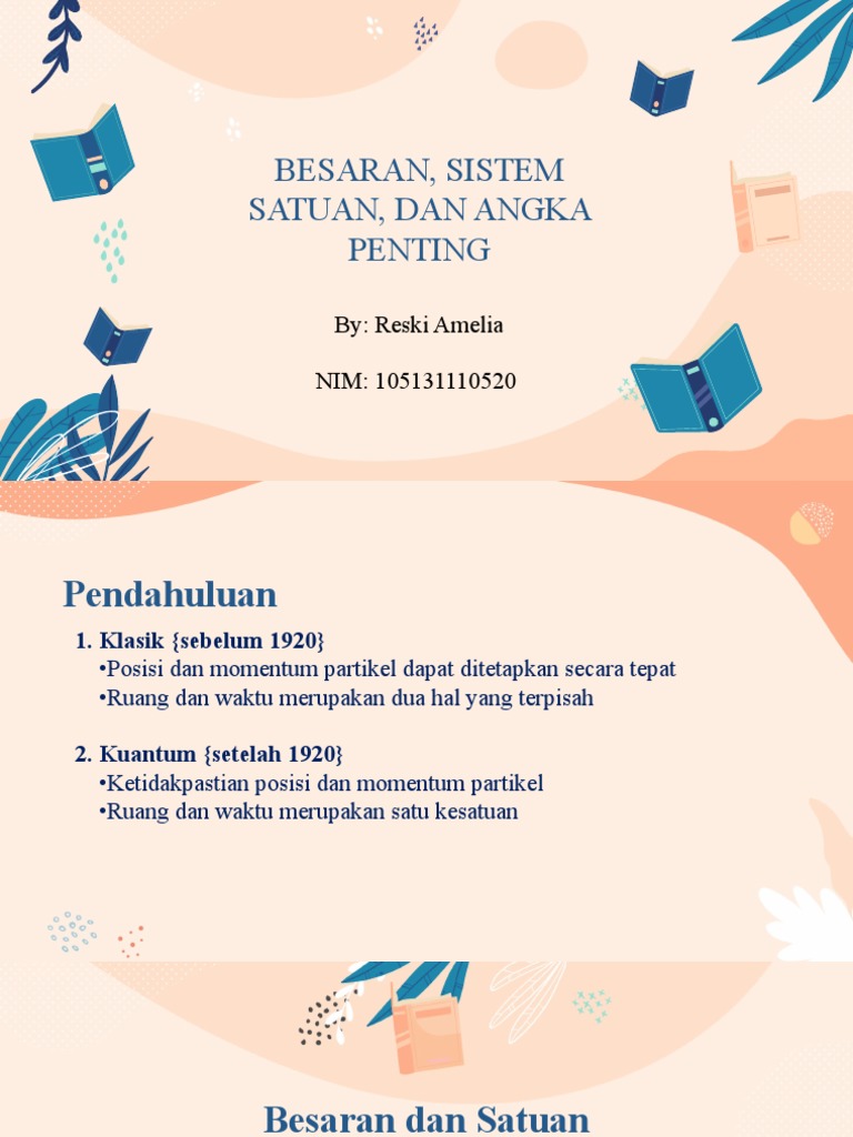 Besaran, Sistem Satuan, Dan Angka Penting | PDF | Metode & Bahan Ajar