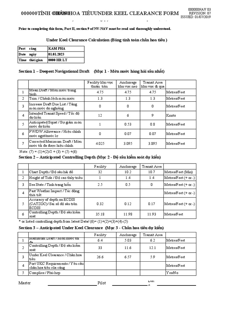 Nav 03 Ukc Form | PDF