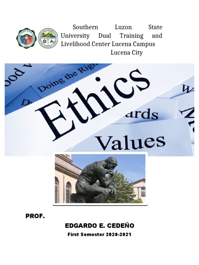 Ethics Module | PDF | Virtue Ethics | Morality