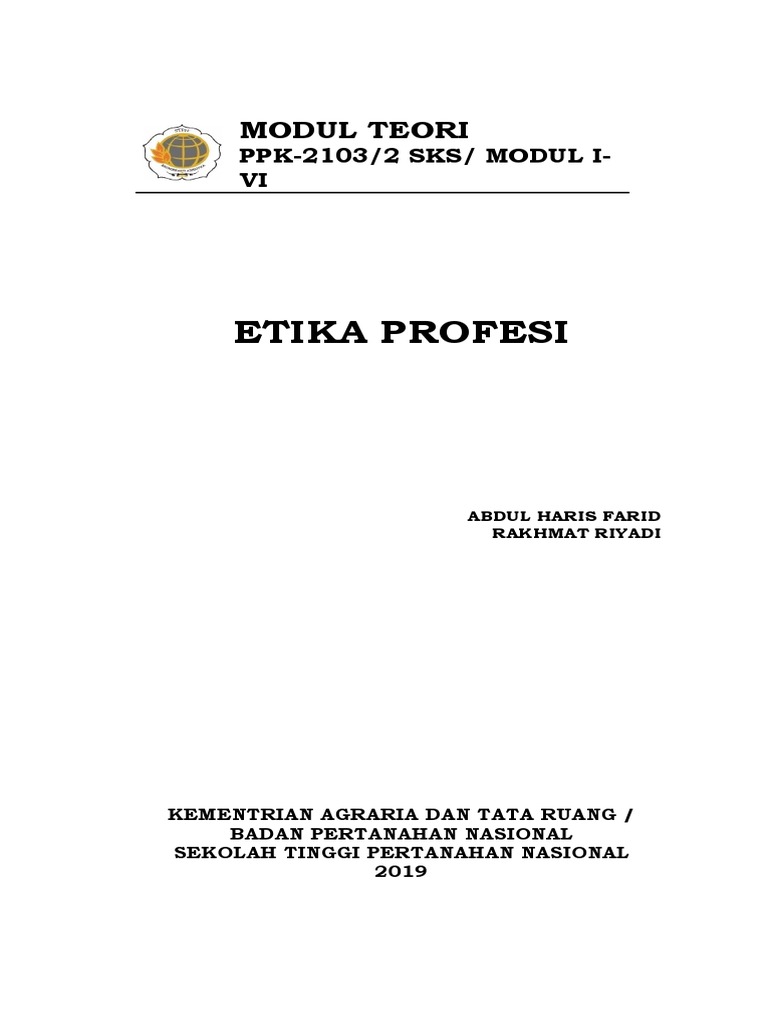 Etika Profesi: Modul Teori | PDF | Bisnis