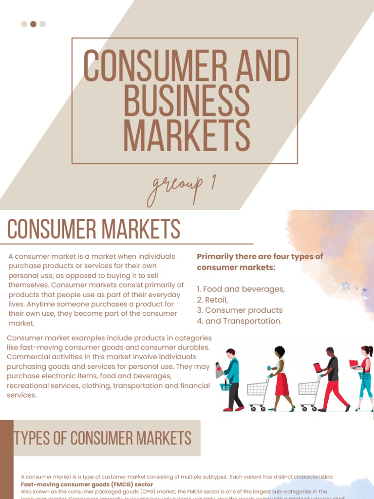 Types of Consumer and Business Markets | PDF | Marketing | Sales