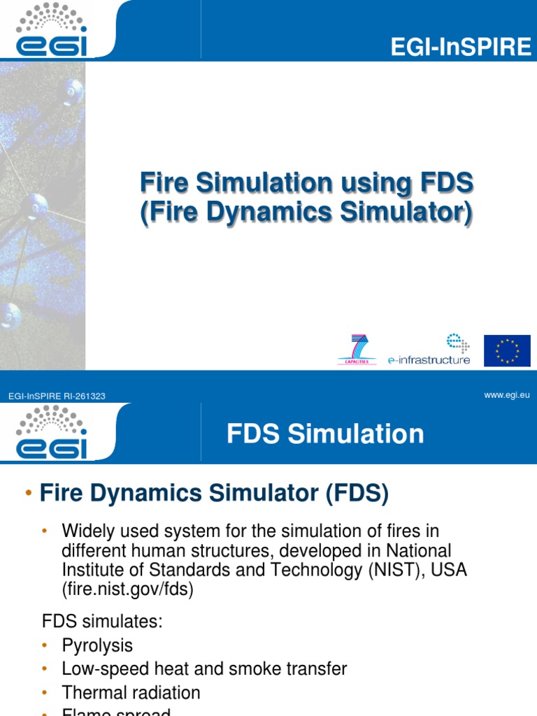 Fire Simulation Using FDS (Fire Dynamics Simulator) : Egi-Inspire | PDF ...