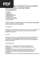 Method Statement For Structural Steel Erection | PDF | Stairs | Crane ...
