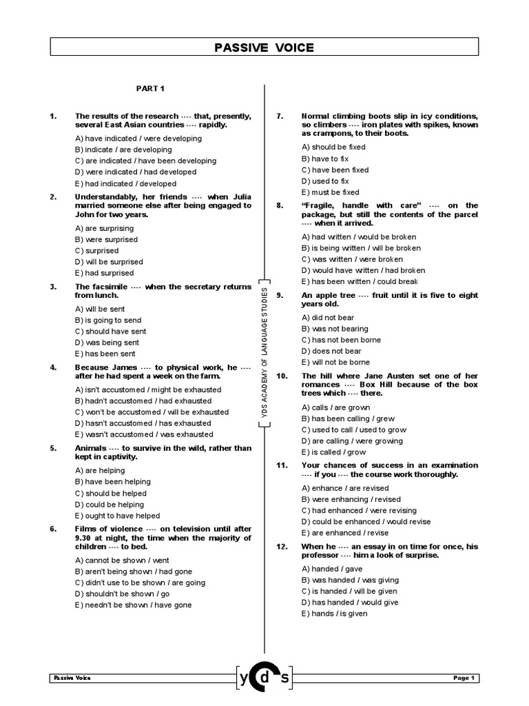 Passive Voice Extra | PDF