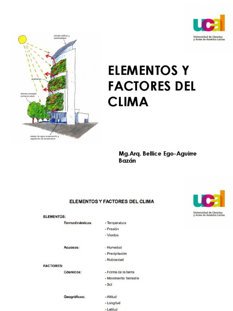 Elementos, Factores Del Clima y Criterios de Diseño | PDF | Tierra | Naturaleza