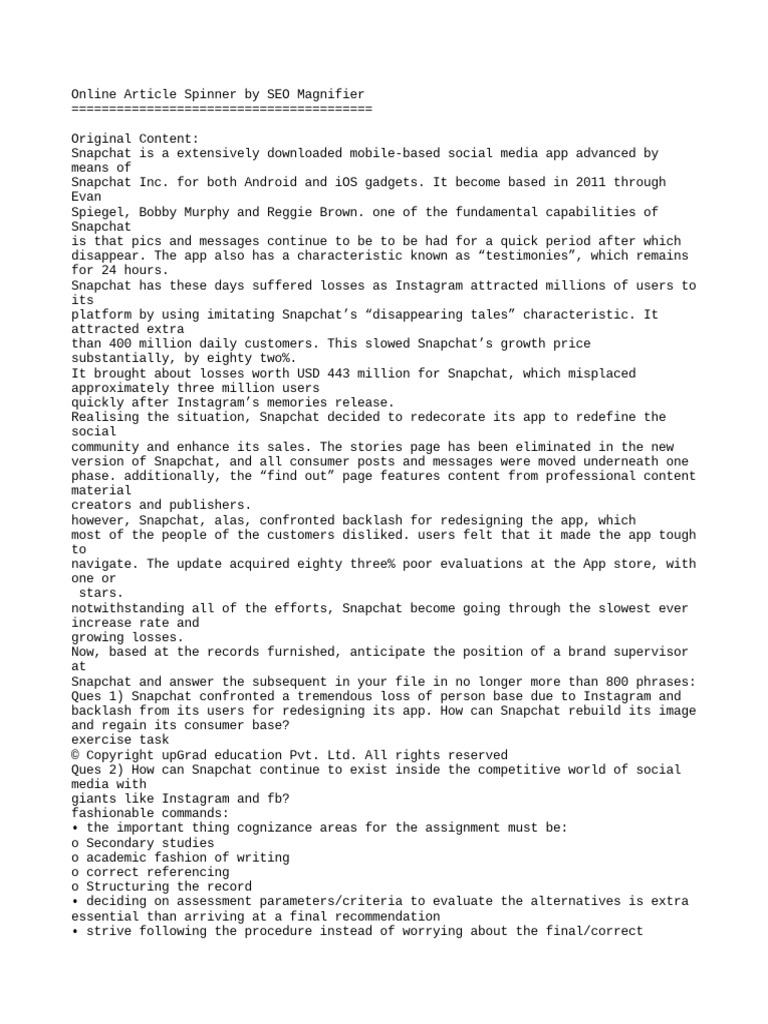 974559 | PDF | Snapchat | Social Media