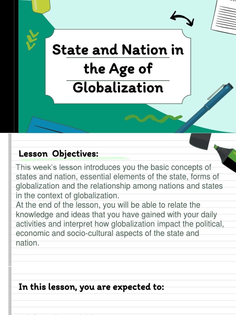 State and Nation in The Age of Globalization | PDF | State (Polity ...