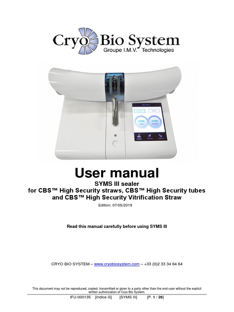 SYMS III User Manual English 1 | PDF