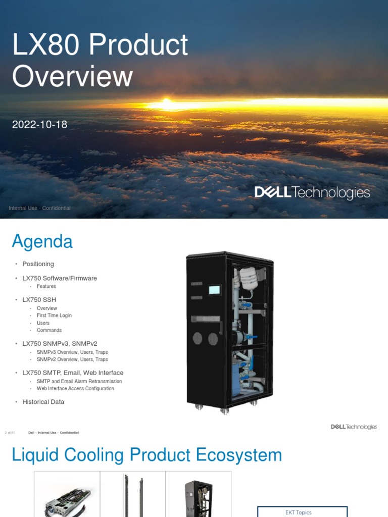 LX750 Software EKT - 2023-1-17 - Direct Liquid Cooling Solution Software Capabilities | PDF ...