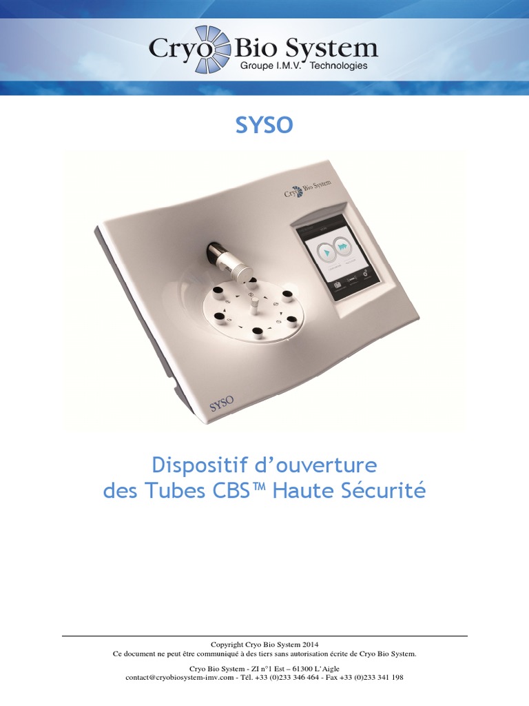 Notice Syso FR | PDF | Agriculture biologique