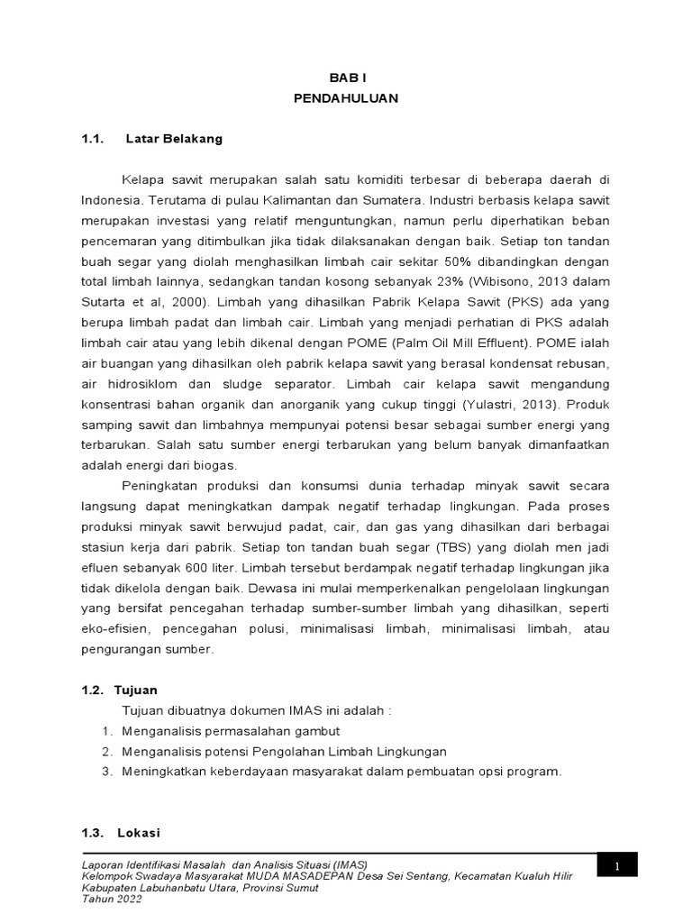 Dokumen Imas Sei Sentang 2020 | PDF