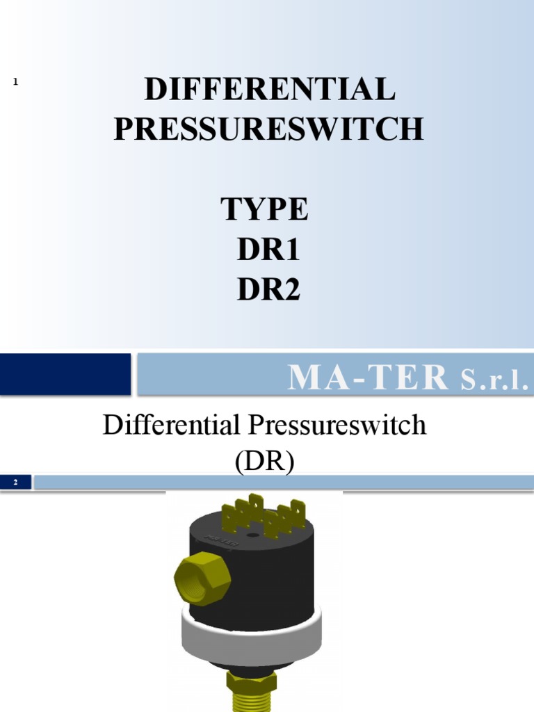 MA TER DR Rev.1 | PDF | Switch | Pressure