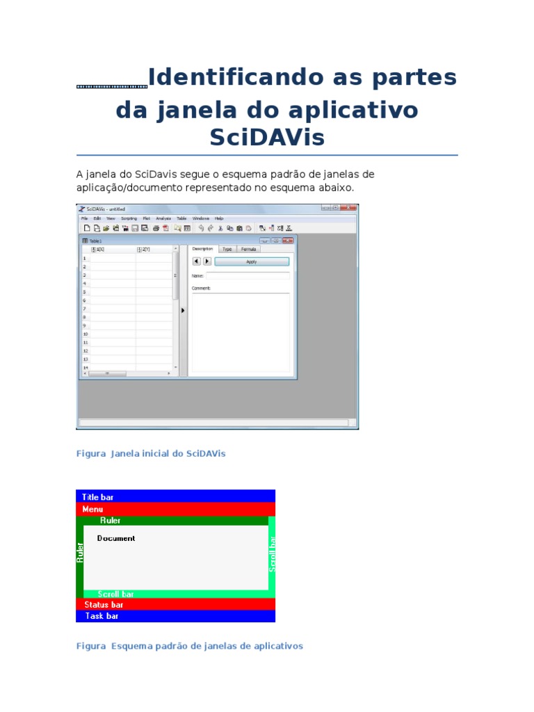 Tutorial Scidavis Parte1 | PDF | Janela (informática) | Science