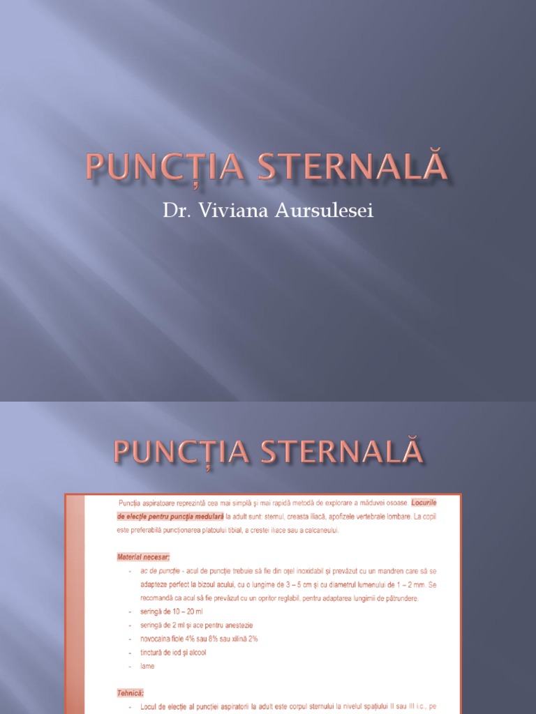 PUNCTIA STERNALA | PDF