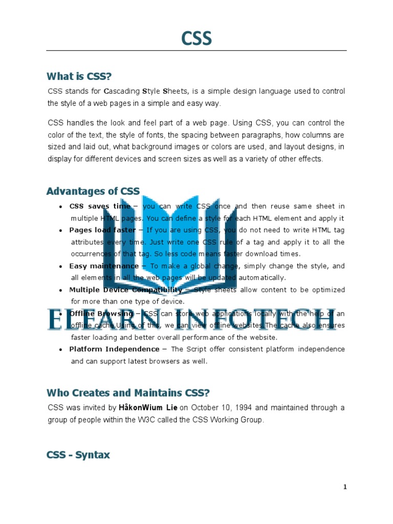 CSS Material | Download Free PDF | Html Element | World Wide Web