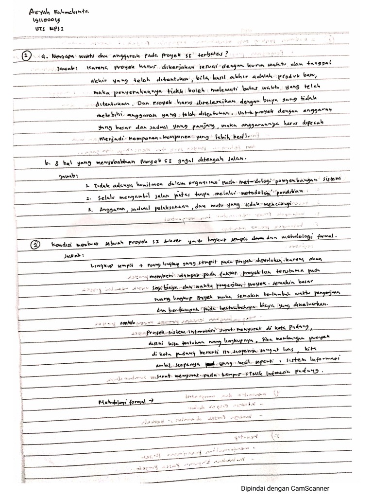 UTS MPSI Finish | PDF