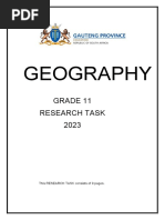 Geography Grade 11 Revision Term 2 - 2021 | PDF | Landscape | Geomorphology