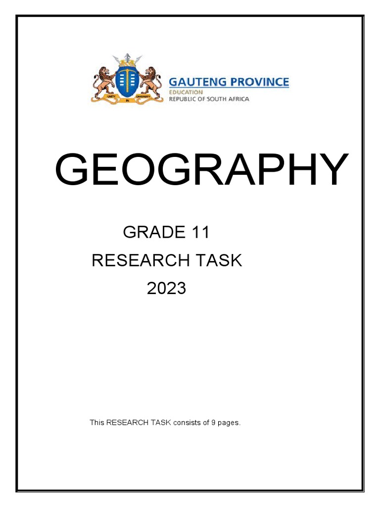 Research 2023 Grade 11 | PDF | Drought | Rain