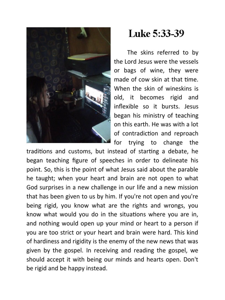 Reflection on Luke 5:33-39 | PDF