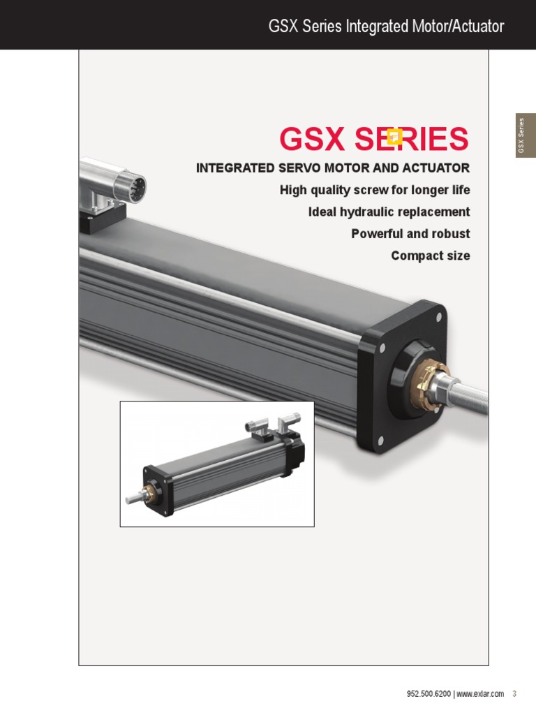 DS Series GSX | PDF | Actuator | Electric Motor