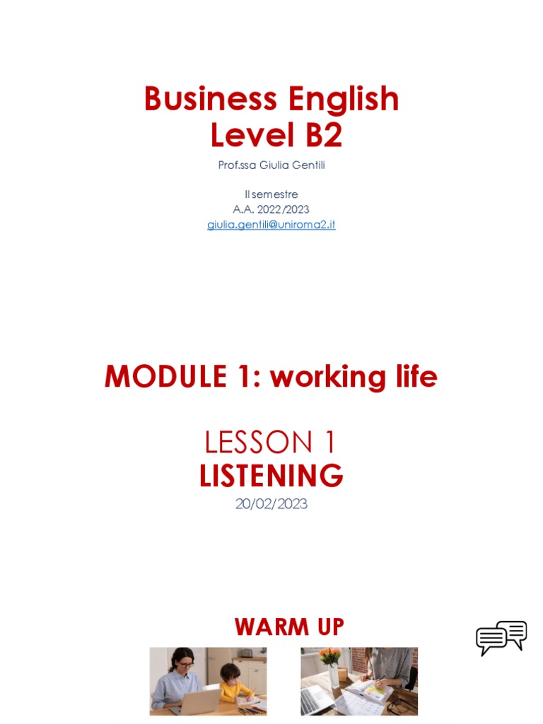 01 Lezione 1 Working Life | PDF | Occupational Burnout | Cognitive Science