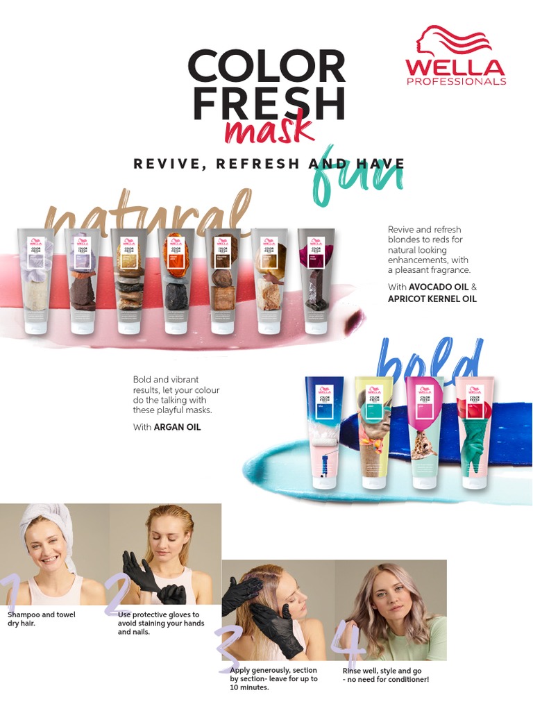 Wella Color Fresh Masks OnePage v2 | PDF | Blond | Beauty