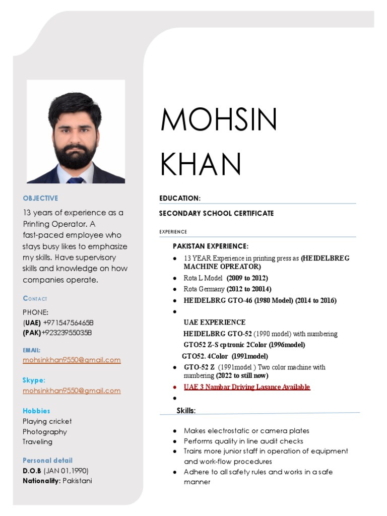 Mohsin khan-CV - PDF Ok | PDF