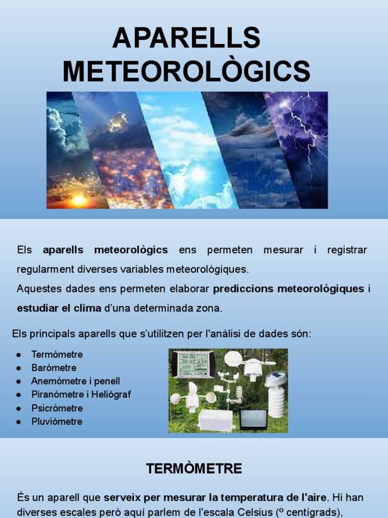 APARELLS METEOROLÒGICS | PDF