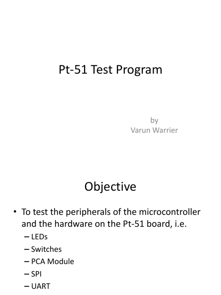 Pt-51 Test Procedures | PDF | Electrical Engineering | Electronics