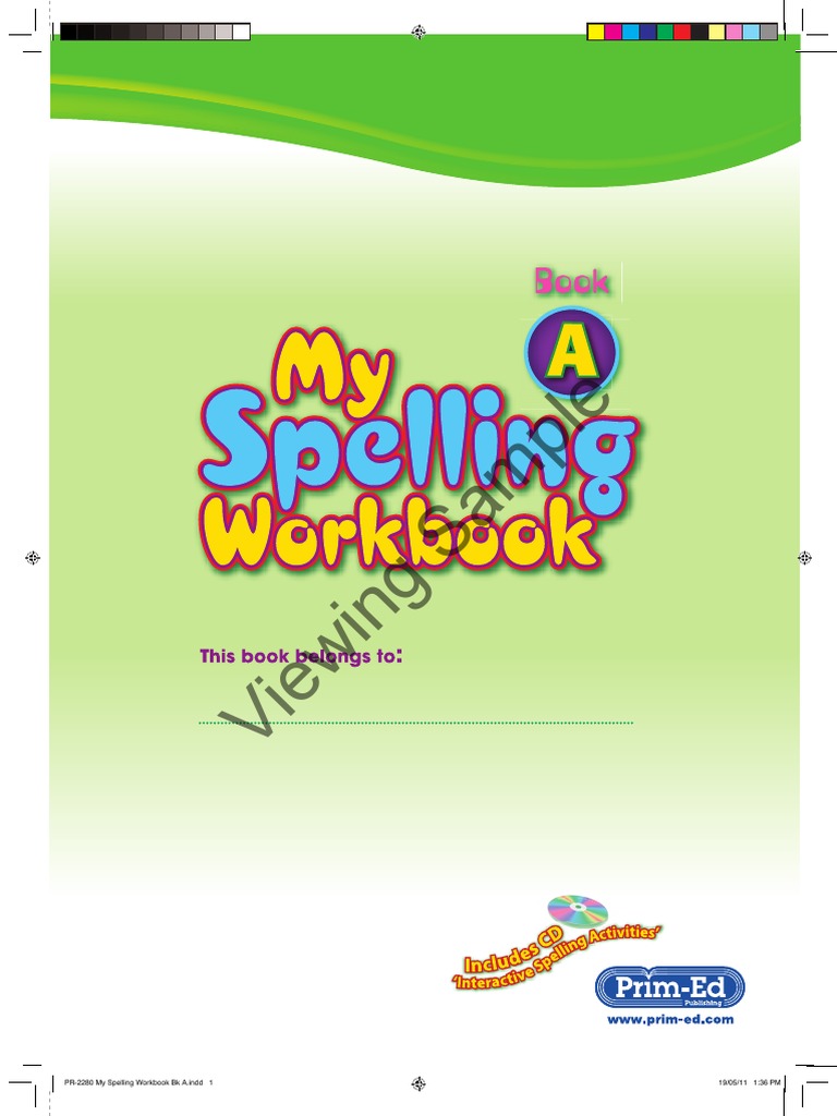 My Spelling Workbook A | PDF