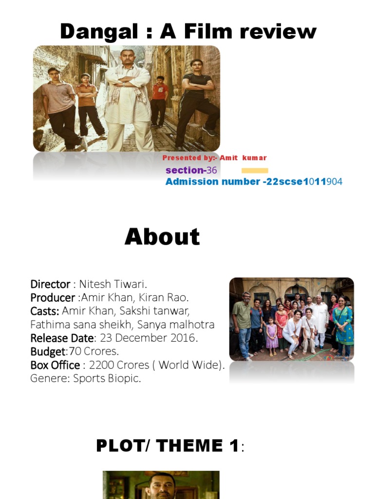 Dangal: A Film Review: Section-36 | PDF | Cinema Of India