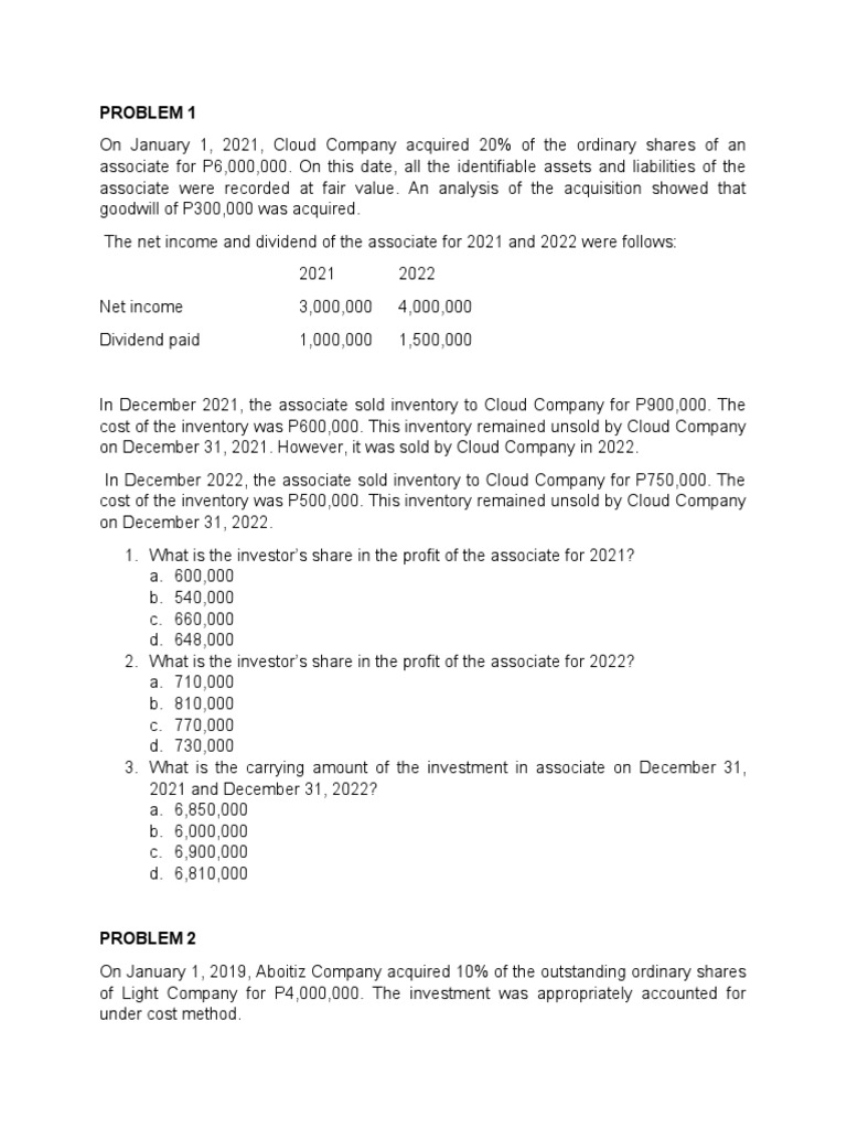 Chapter 18 Problems | Download Free PDF | Investing | Dividend